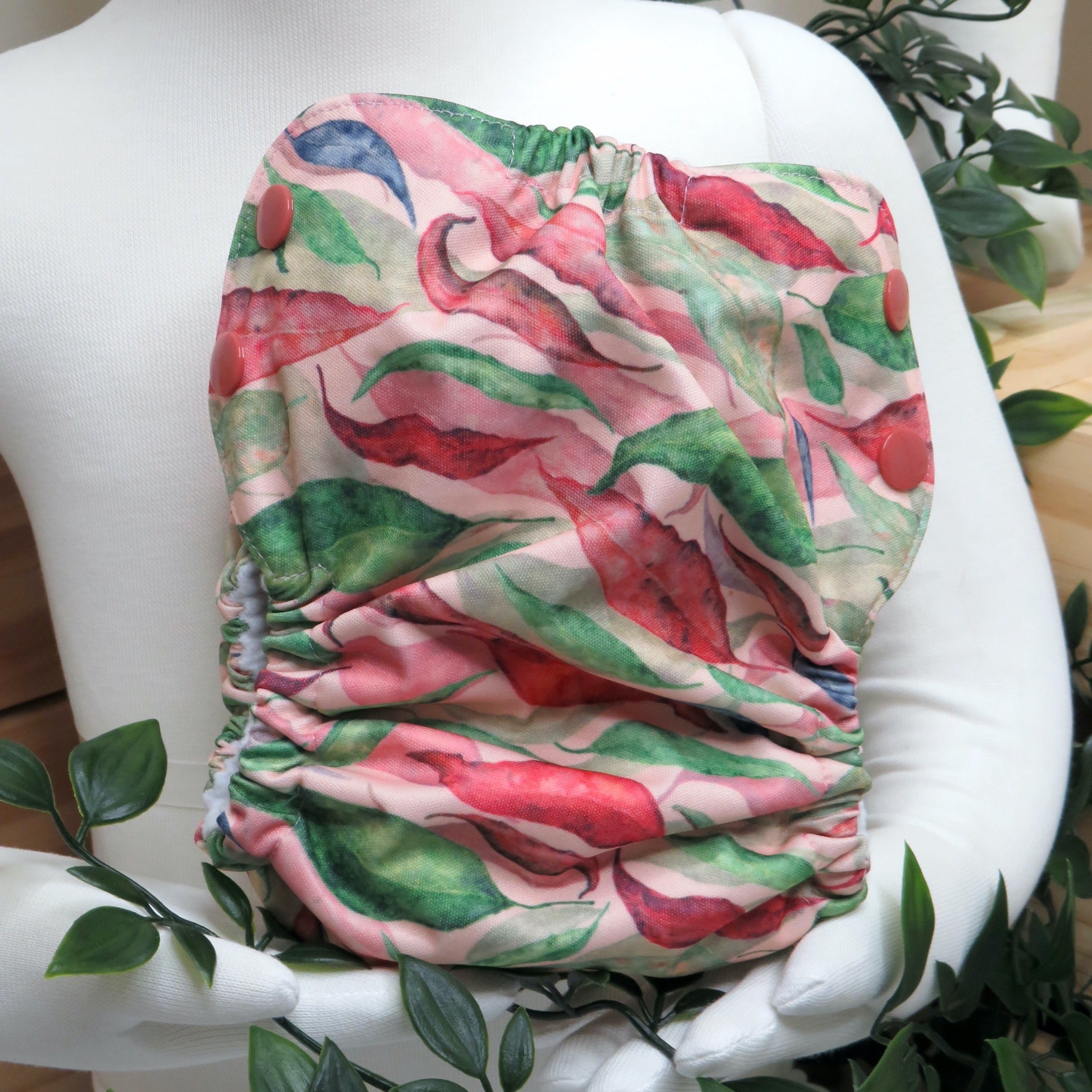 Red Gum Leaves - PUL - Side Snap – From The Rose Garden